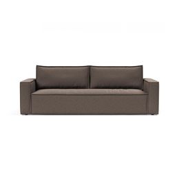 3-Sitzer, B:242cm H:70cm T:110cm, grau, INNOVATION LIVING , Sofas, "Newilla Schlafsofa, Cord oder Boucle-Bezug, bequem, inkl. Bettfunktion", 10cm
