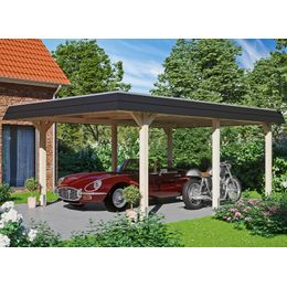 Skan Holz Einzelcarport SKANHOLZ, beige, Carports, "Wendland"