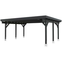 Doppelcarport Kiehn-Holz, grau, Carports, "KH 310 / KH 311", Stahl-Dach, versch. Farben