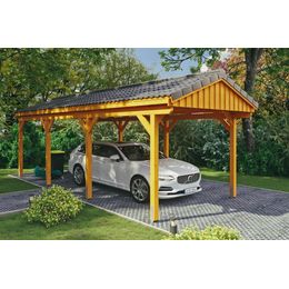 Skan Holz Einzelcarport SKANHOLZ, braun, Carports, "Fichtelberg", mit Dachlattung
