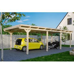 Skan Holz Einzelcarport SKANHOLZ, beige, Carports, "Emsland", versch. Farben