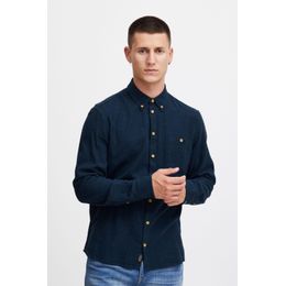 Blend Herren Langarmhemd "BHShirt", blau, Gr. XXL, unifarben, Web, 100% Baumwolle, Hemden, Stilvolles Langarmhemd