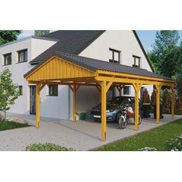 Skan Holz Einzelcarport SKANHOLZ, braun, Carports, "Fichtelberg", mit Dachlattung