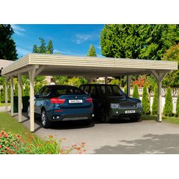 Skan Holz Doppelcarport SKANHOLZ, beige, Carports, "Spessart"