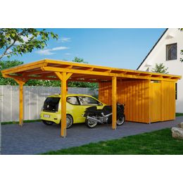 Skan Holz Einzelcarport SKANHOLZ, braun, Carports, "Emsland"