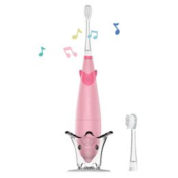 AILORIA Elektrische Kinderzahnbürste "Kinder-Schallzahnbürste BUBBLE BRUSH", rosa, Elektrozahnbürsten