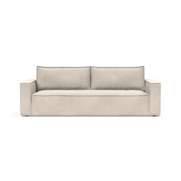 3-Sitzer, B:207cm H:70cm T:110cm, weiß, INNOVATION LIVING , Sofas, "Newilla Schlafsofa, Cord oder Boucle-Bezug, bequem, inkl. Bettfunktion", 10cm