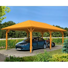Skan Holz Einzelcarport SKANHOLZ, braun, Carports, "Taunus"