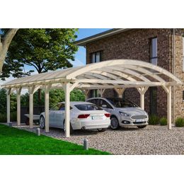 Skan Holz Doppelcarport SKANHOLZ, beige, Carports, "Franken"