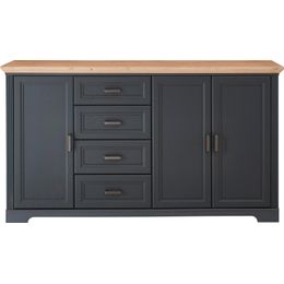 Kommode Innostyle, B:182cm H:102cm, grau, FSC-zertifizierter Holzwerkstoff, Holzwerkstoff, Schlafzimmer, Sideboards, "Jasmin", Breite 182 cm