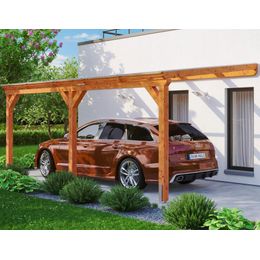 Skan Holz Anlehncarport SKANHOLZ, braun, Carports, "Vogtland"