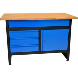 Güde GÜDE Werkbank "GW 3/1", B:120cm, blau, Garage, Werkbänke