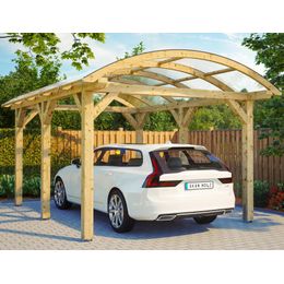 Skan Holz Einzelcarport SKANHOLZ, beige, Carports, "Franken"