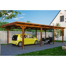 Skan Holz Einzelcarport SKANHOLZ, braun, Carports, "Emsland"