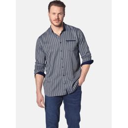 Jan Vanderstorm Herren Langarmhemd "Hemd DYGGVE", blau, Gr. XL, Obermaterial: 100% Baumwolle CO., Hemden
