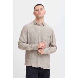 Blend Herren Langarmhemd "BHBobby Shirt stripe"cornstalk, Gr. XXL, 55% Leinen, 45% Viskose, Hemden, Stilvolles Langarmhemd aus Leinenmix