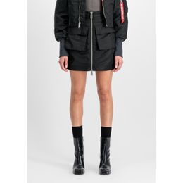 Skort Alpha Industries "Utility Mini Skirt W", Damen, Gr. L, schwarz, Obermaterial: 100% Nylon, R&ouml;cke Skort