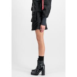 Skort Alpha Industries "Utility Mini Skirt W", Damen, Gr. L, schwarz, Obermaterial: 100% Nylon, R&ouml;cke Skort