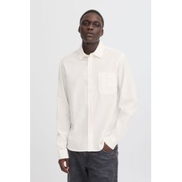 Blend Jungen Leinenhemd "BHBAY LINEN"snow wei&szlig;, Basic, Gr. XL, unifarben, 55% Leinen, 45% Baumwolle, Hemden, Stilvolles Langarmhemd aus Leinenmix mit