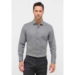 Langarmhemd Eterna "MODERN FIT", Herren, Gr. 40, Normalgr&ouml;&szlig;en, anthrazit, 100% Baumwolle, tailliert, Manschette, Hemden, NON IRON (b&uuml;gelfrei)