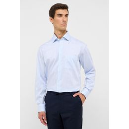 Langarmhemd Eterna "MODERN FIT", Herren, Gr. 41, Normalgrößen, himmelblau, Twill, 100% Baumwolle, tailliert, Manschette, Hemden, NON IRON (bügelfrei)