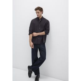 Mavi Herren Langarmhemd "ONE POCKET SHIRT"schwarz bean, Gr. M, clean, 56% Lyocell, 44% Baumwolle, Hemden, Premium Hemd