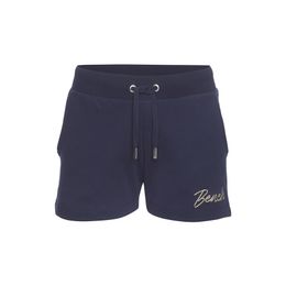 Damen Relaxshorts, BENCH. LOUNGEWEAR, Gr. 32navy, Interlock, Obermaterial: 100% Baumwolle, unifarben, Basic, Hosen