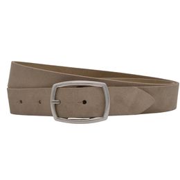 AnnaMatoni Damen Lederg&uuml;rtel "AnnaMatoni Damen Lederg&uuml;rtel in hochwertigem Velour Leder 3cm"beige 120, Gr. 110, 100% Leder, G&uuml;rtel
