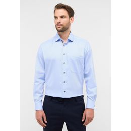 Langarmhemd Eterna "COMFORT FIT", Herren, Gr. 49, Normalgr&ouml;&szlig;en, hellblau, 100% Baumwolle, normal, Manschette, Hemden, NON IRON (b&uuml;gelfrei)