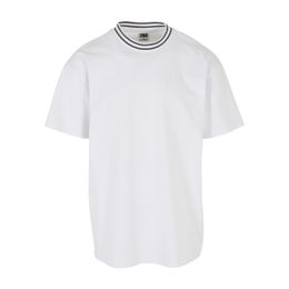Urban Classics Herren Langarmhemd "Urban Classics Herren Kicker Tee"wei&szlig;, Gr. 4XL, unifarben, 100% Baumwolle, Hemden