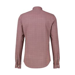 Karohemd Lerros "Lerros Übergrössen-Hemd mit Minimal-Karomuster", Herren, Gr. 5XL, extraweit, scandinavian rot, 100% Baumwolle, Hemden Karohemd