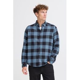Blend Herren Flanellhemd "BHOrma"marineblaus, Gr. XL, kariert, Flanell, 100% Baumwolle, Hemden, Modernes Flanellhemd mit Knopfleiste