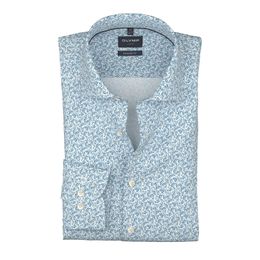 OLYMP Damen Langarmhemd "Luxor"bleu, Gr. 40, Web, Obermaterial: 100% Baumwolle, Hemden