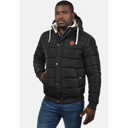 Blend Herren Winterjacke "BHFrederico", schwarz, Gr. M, unifarben, 100% Polyester, Jacken, Warme Jacke mit abnehmbarer Kapuze