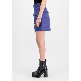 Skort Alpha Industries "Utility Mini Skirt W", Damen, Gr. L, night lila, Obermaterial: 100% Nylon, R&ouml;cke Skort