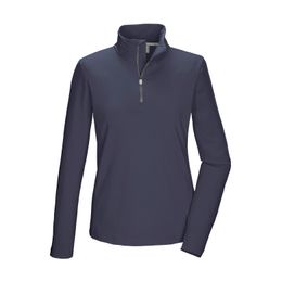 Killtec Damen Langarmshirt "KSW 70 WMN FLX SHRT", blau, Gr. 38, Obermaterial: 69% Polyester, 31% Elasthan, Shirts, Elastisches Funktionsshirt mit