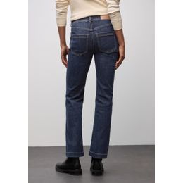 Bootcut-Jeans Street One, Damen, Gr. 32, L&auml;nge 30, schwarz indigo washed, Denim/Jeans, Obermaterial: 72% Baumwolle, 27% Polyester, 1% Elasthan, unifarben, bootcut fit lang, Jeans, mit Stretch
