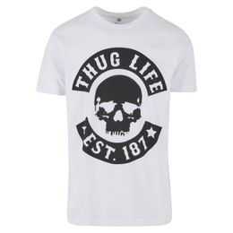 Thug Life Damen T-Shirt "Thug Life Herren B.Skull T-Shir"wei&szlig;, Gr. M, bedruckt, 100% Baumwolle, Shirts