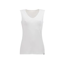TRIGEMA Damen Tanktop "TRIGEMA Tr&auml;gershirt aus Viskose", wei&szlig;, Basic, Gr. M, 94% Viskose, 6% Elasthan, Tops