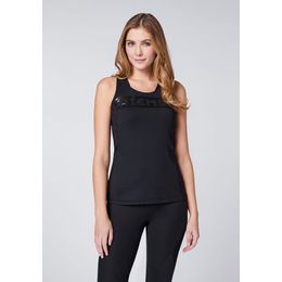 Chiemsee Damen Sporttopdeep schwarz, Gr. XS, 80% Polyester, 20% Elasthan, Tops