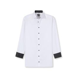 Businesshemd OLYMP "OLYMP Luxor, comfort fit, Businesshemd, New Kent", Jungen, Gr. 40, Normaler Arm, wei&szlig;, 100% Baumwolle, Hemden