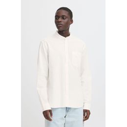 Blend Jungen Leinenhemd "BHBAY"snow wei&szlig;, Basic, Gr. XXXL, unifarben, 55% Leinen, 45% Baumwolle, Hemden, Stilvolles Langarmhemd aus Leinenmix mit