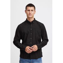 Blend Herren Langarmhemd "BHBurley", schwarz, Gr. L, unifarben, Flanell, 100% Baumwolle, Hemden, Stilvolles Langarmhemd