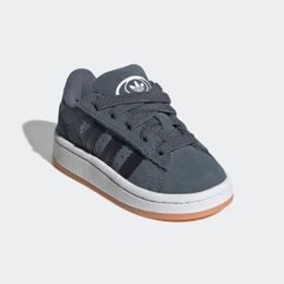 Jungen Sneaker "CAMPUS 00S COMFORT CLOSURE ELASTIC LACE", adidas originals, Gr. 26onix, cloud wei&szlig;, gum 2, Leder, Synthetik, Schuhe, f&uuml;r Kinder