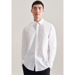 Seidensticker Jungen Businesshemd "Shaped", wei&szlig;, Gr. 38, unifarben, 100% Baumwolle, Hemden, Shaped 1/1 Button-Down-Kragen Uni