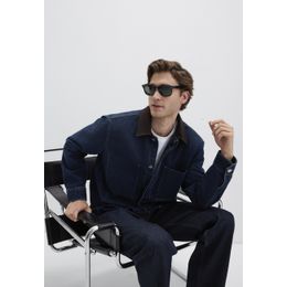 Langarmhemd Mavi "POCKET SHIRT", Herren, Gr. M, US-Gr&ouml;&szlig;en, schwarz indigo, 100% Baumwolle, clean, normal lang, eng normaler Saum, Hemden, Premium Jeanshemd