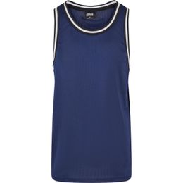 Tanktop Urban Classics "Urban Classics Herren Mesh Tanktop", Herren, Gr. 5XL, dunkelblau, 100% Polyester, unifarben, loose fit, Tops