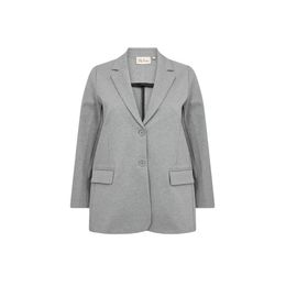 WASABI CONCEPT Damen Blusenblazer "Wasabi Concept Blazer WA-GRAHAM 6"99470 medunkel grau melange, Gr. 44, Obermaterial: 69% Viskose, 27% Polyamid, 4%