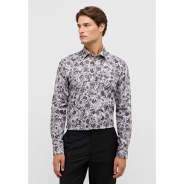Eterna Damen Langarmhemd "SLIM FIT"silber, Gr. 42, Twill, 100% Baumwolle, Hemden, NON IRON (b&uuml;gelfrei)