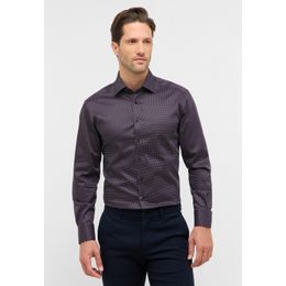 Eterna Herren Langarmhemd "MODERN FIT"burgunder, Gr. 48, Satin, 100% Baumwolle, Hemden, NON IRON (b&uuml;gelfrei)
